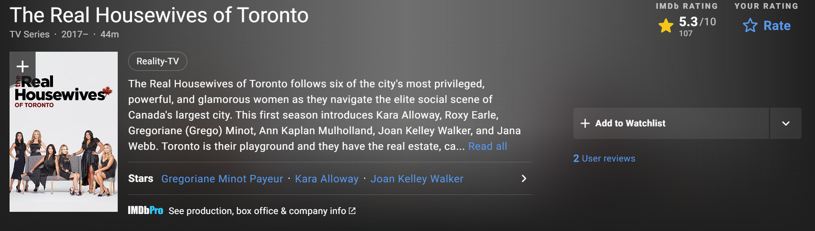 Audition & Casting For The Real Housewives Of Toronto Season 2? Rho ...